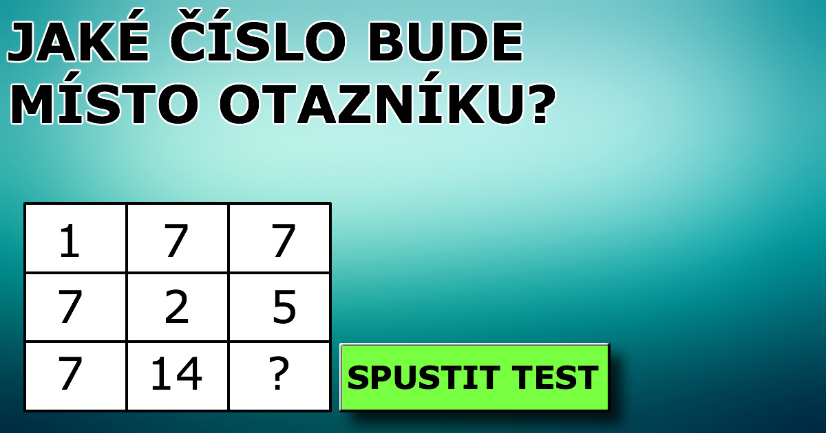 Logický test, který odhalí jestli máte v životě úspěch a štěstí ...